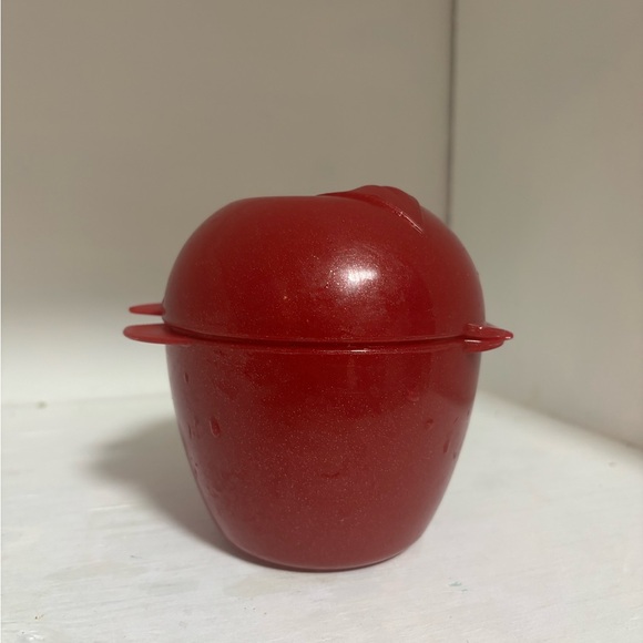 Tupperware | Kitchen | Glittery Red Apple Shaped Container | Poshmark